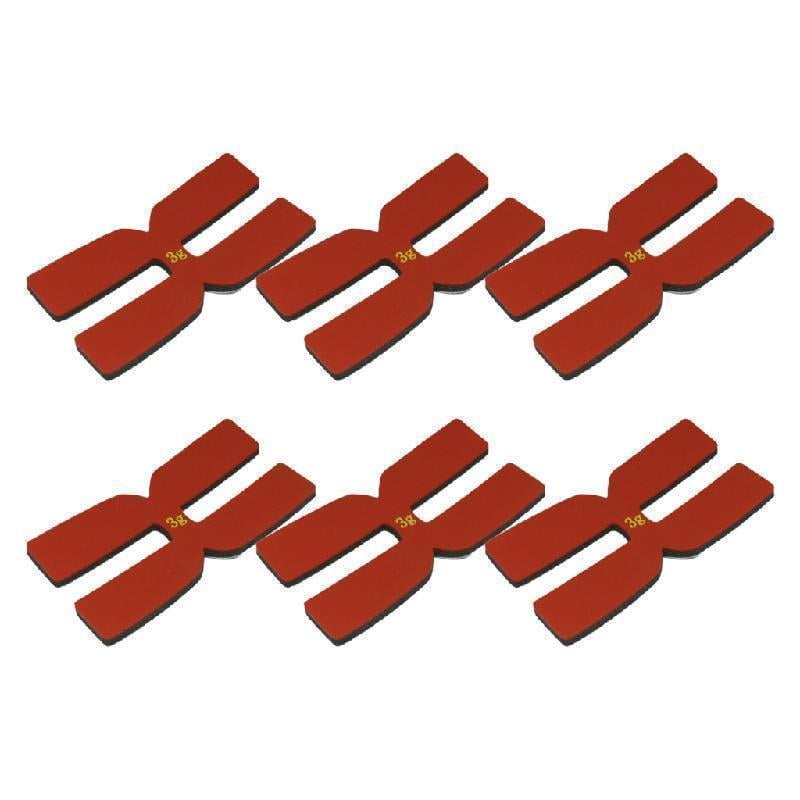 6Pcs/set 3g Tennis Racket Weight Pads for Tennis Racket Silicone ...