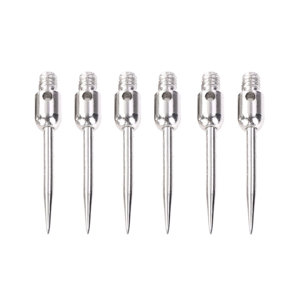 6Pcs/set Professional 2BA Thread Replaceable Dart Steel Tip 2BA Thread ...