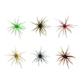 6Pcs/setElastic Floating Lures Baits Shaped Like Sea Urchins With Build ...