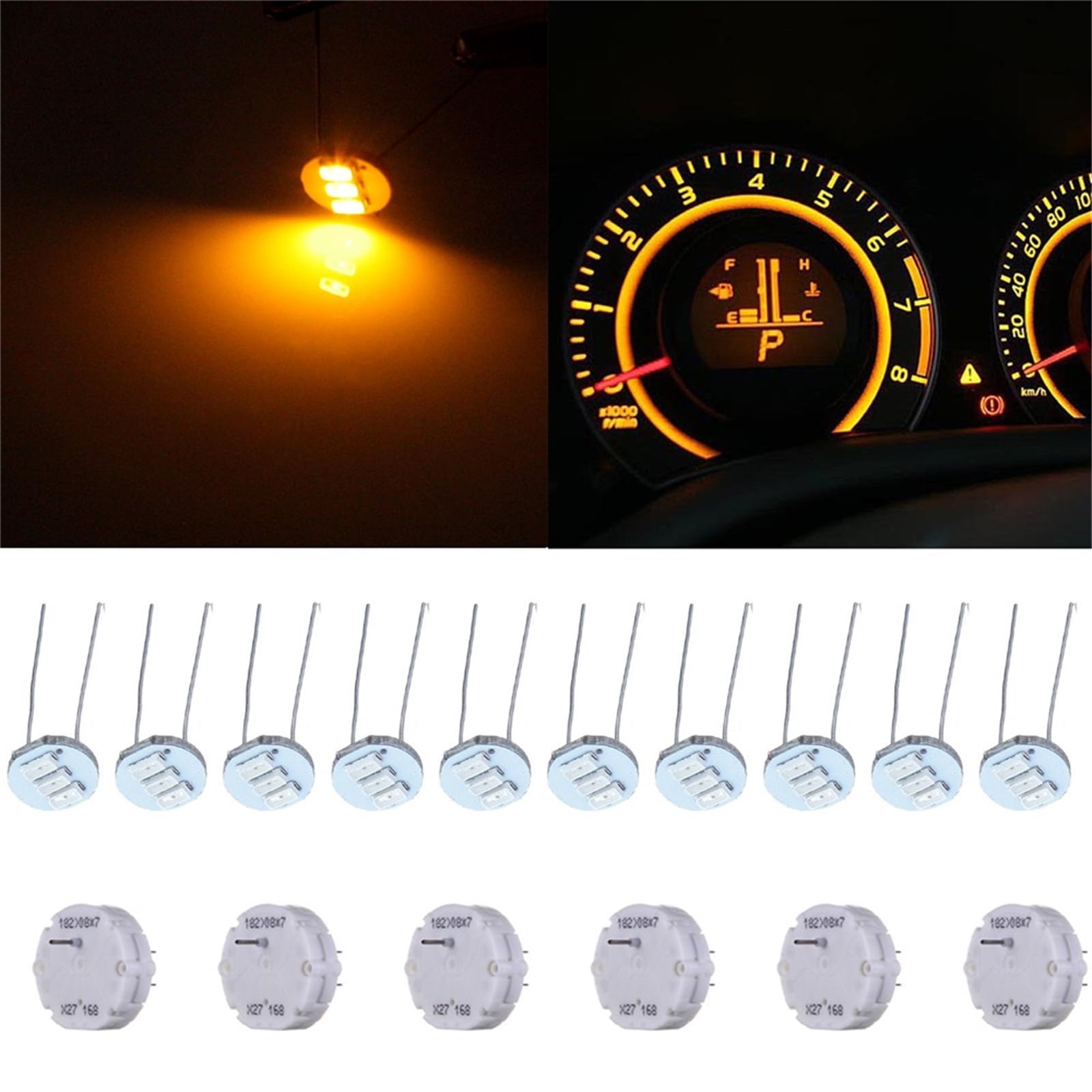 6PcsX27.168 Stepper Motor with 10Pcs Yellow 4.7mm For Mini Light Bulbs ...