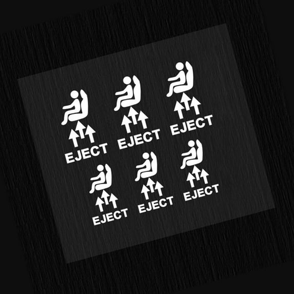 6Piece Waterproof Car Button Stickers For Dashboard Buttons With Matte ...