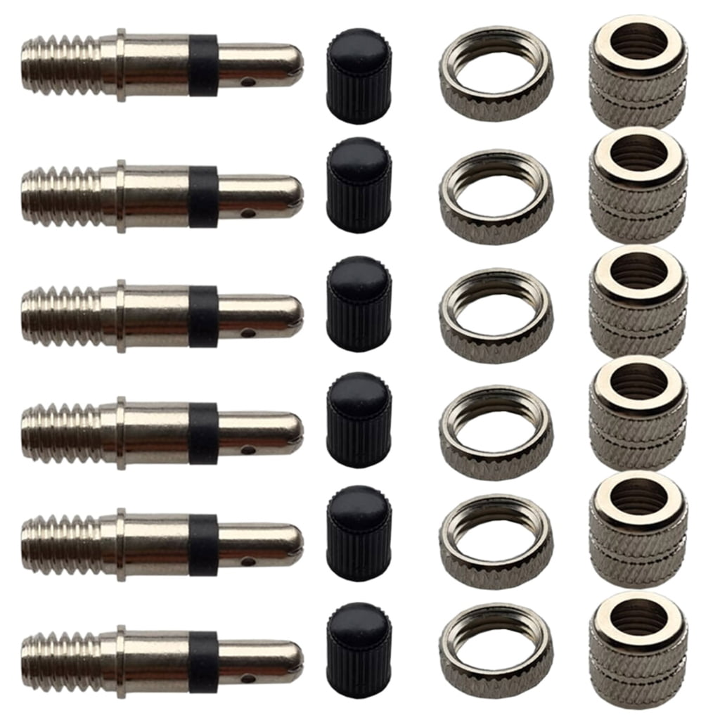 6Pieces Bike Valves Cores Common French Bike Tire Bike Replacements ...