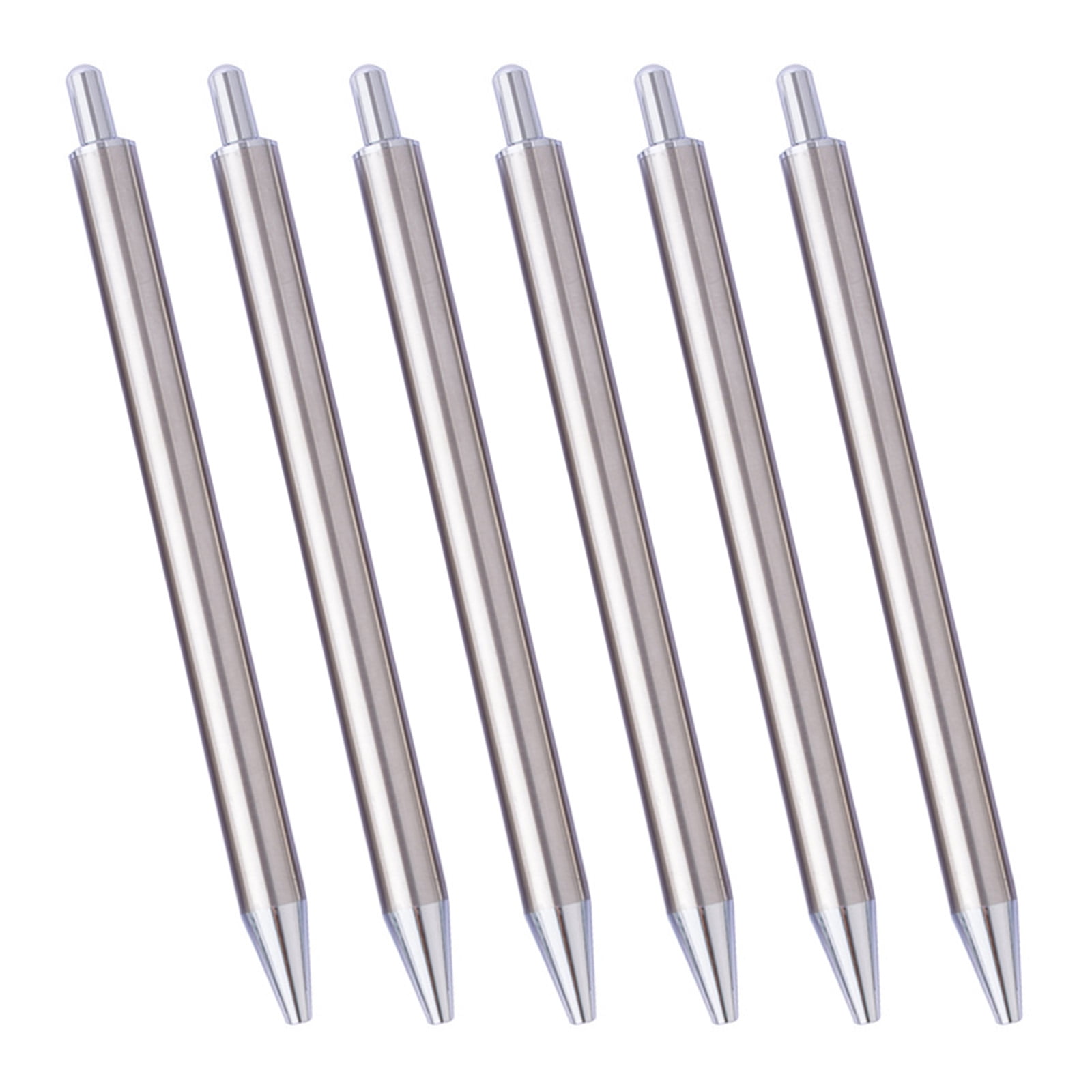 6Pieces Metal Ballpoint Pen Retractable Ballpoint Pen Business Signing ...