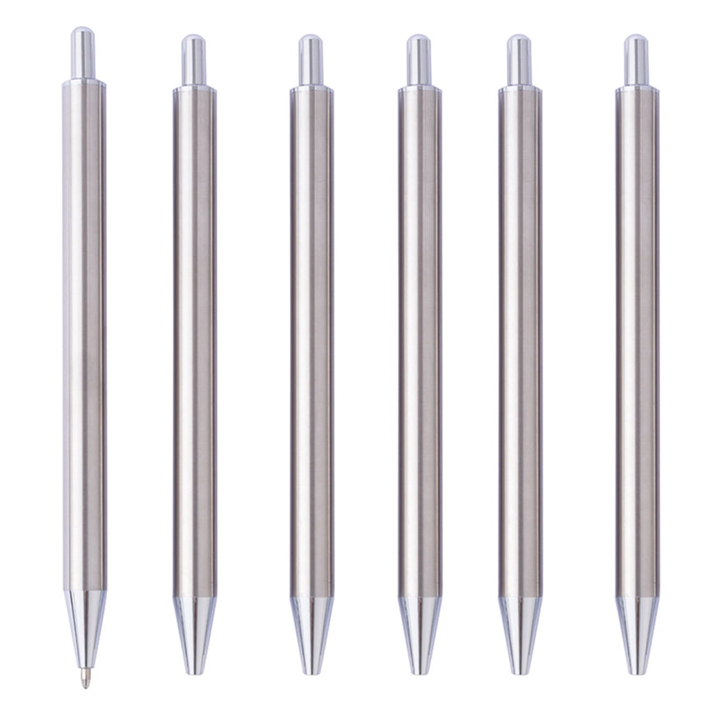 6Pieces Office Signing Pen Retractable Ballpoint Pen Business Signature ...