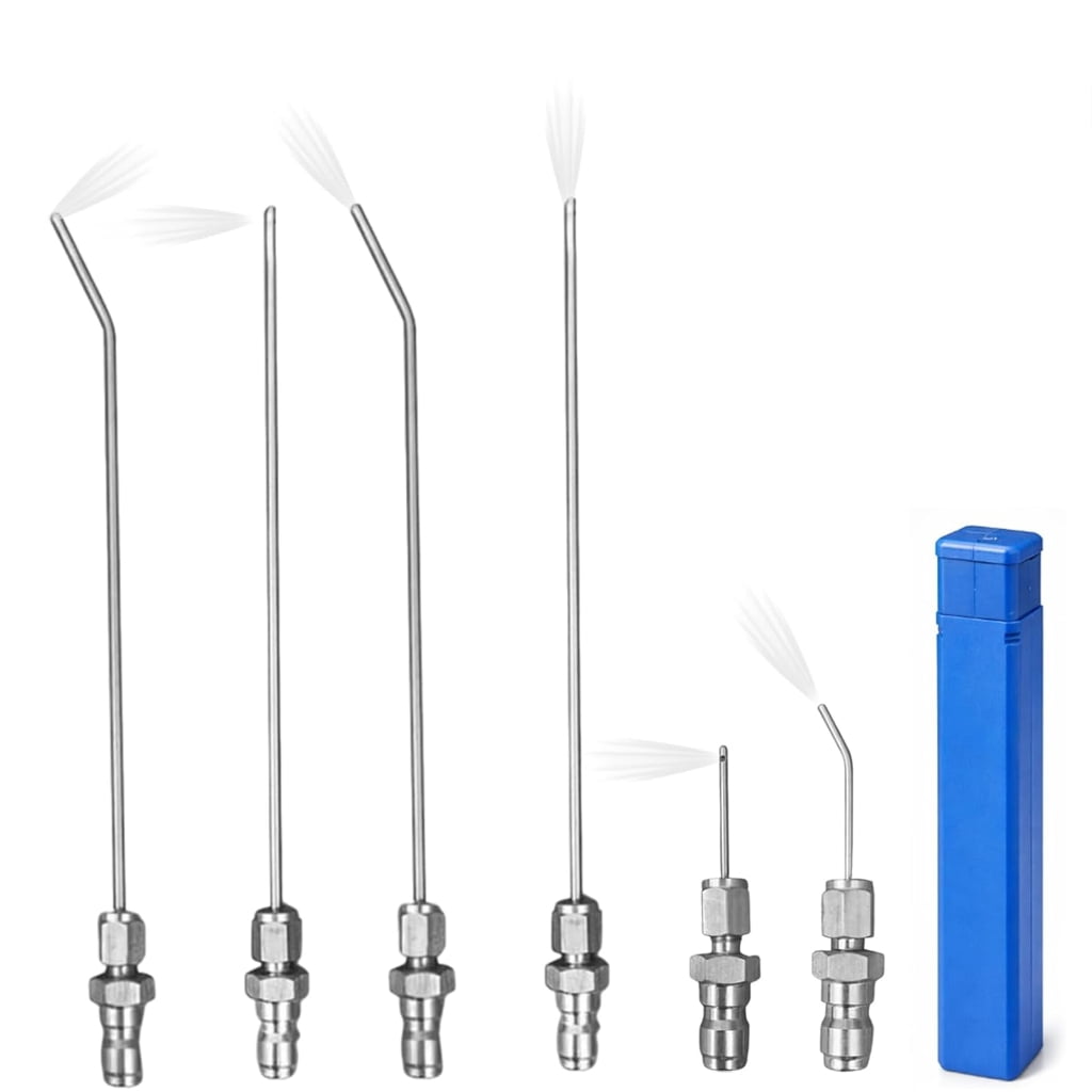 6Pieces Stainless Steel Needle Straight/Bent Tip Nozzles For High ...
