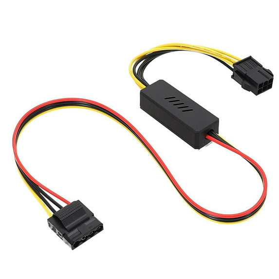 6Pin To 4Pin Hard Drives Graphics Card Power Cord Adapter Conversion ...