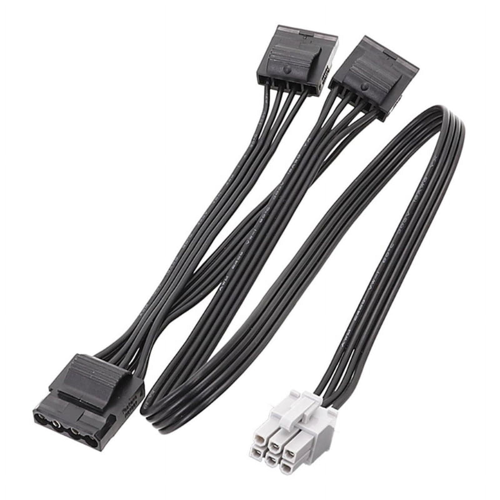 6Pin to 4Pin Molex 4Pin D Type X3 X4 GPU PCIe Power Cable For Super ...