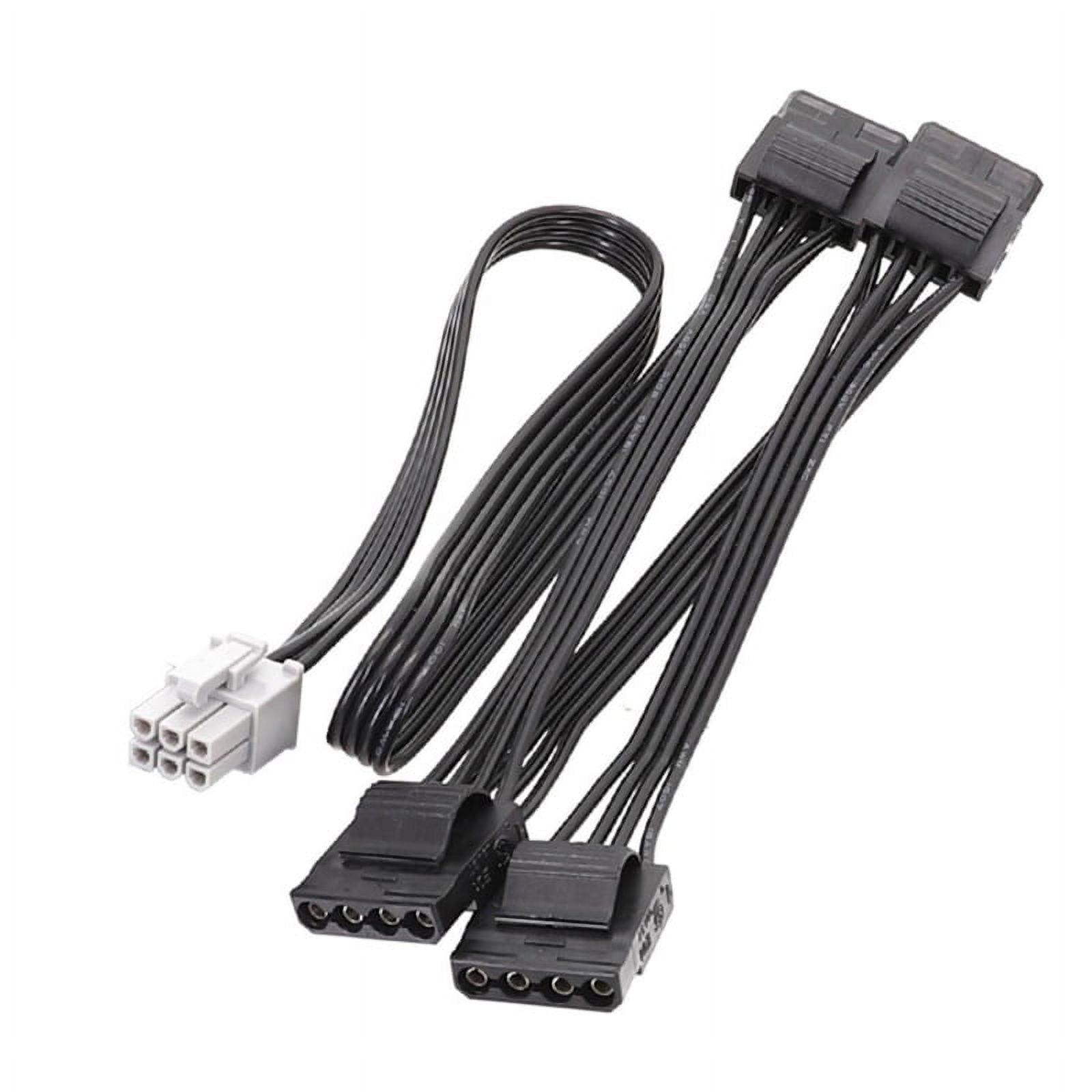 6Pin to 4Pin Molex 4Pin D Type X3 X4 GPU PCIe Power Cable For Super ...