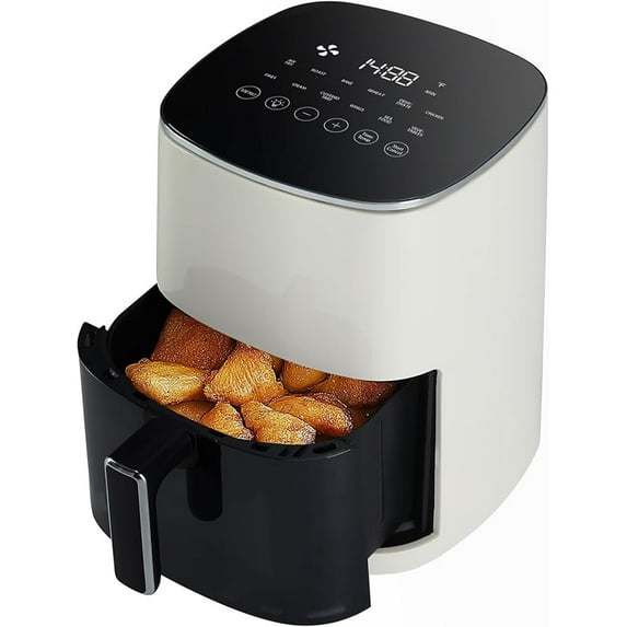 6QT Air Fryer with Window, Square Airfryer Oven 12-in-1 for Family, 400 ...