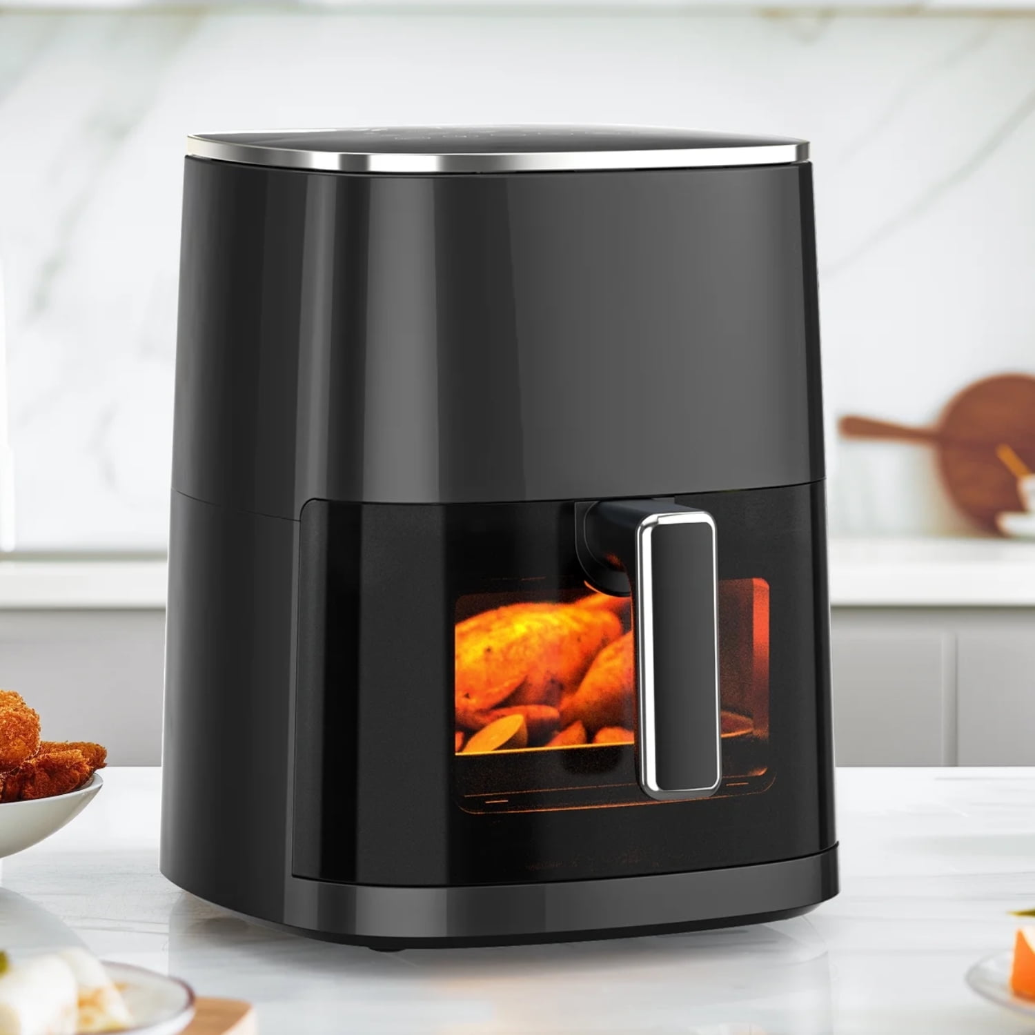 6QT Square Air Fryer with Viewing Window, 12-in-1 Digital Oven for ...