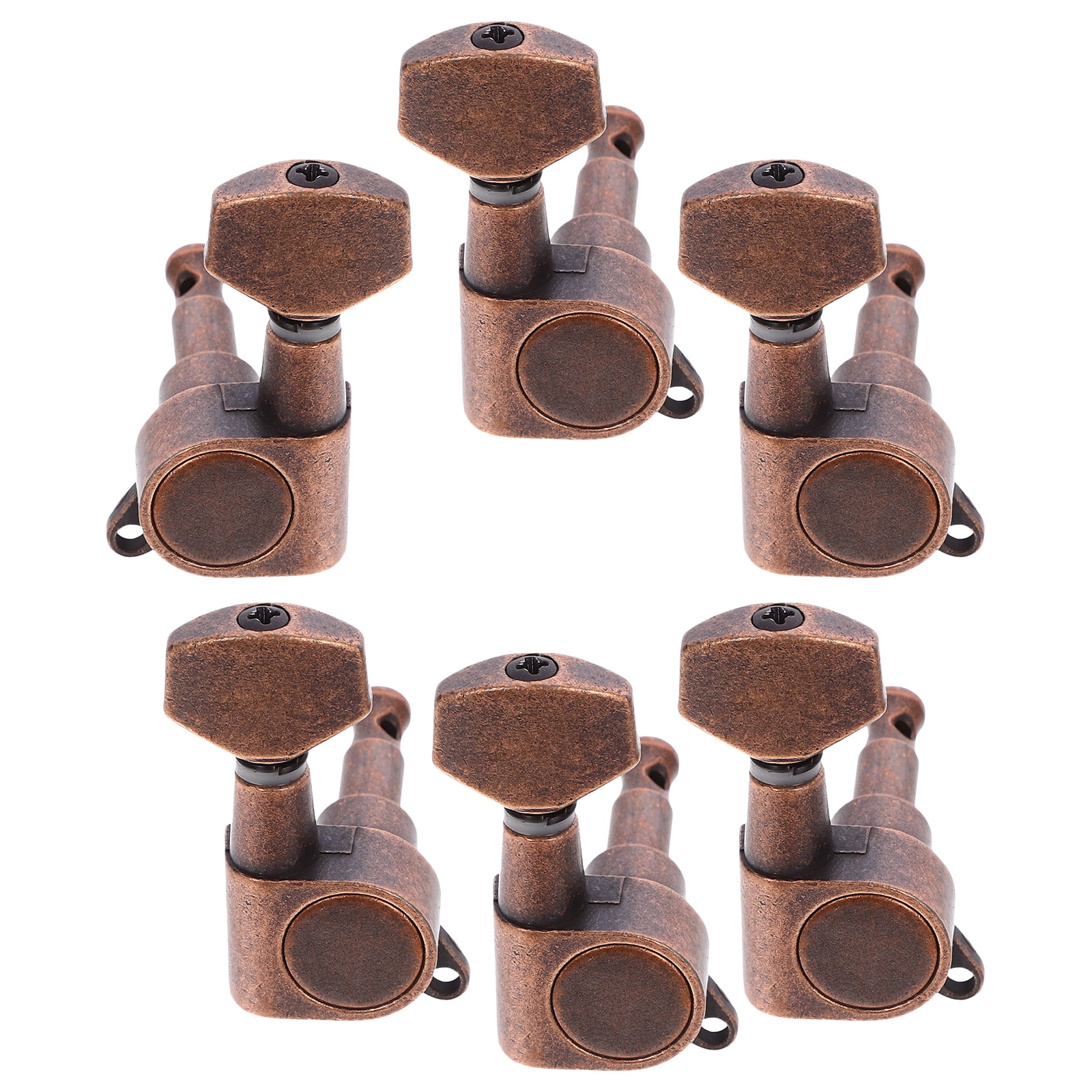 6R Small Square Head Tuning Pegs Tuners Machine Head with Buttons Keys ...