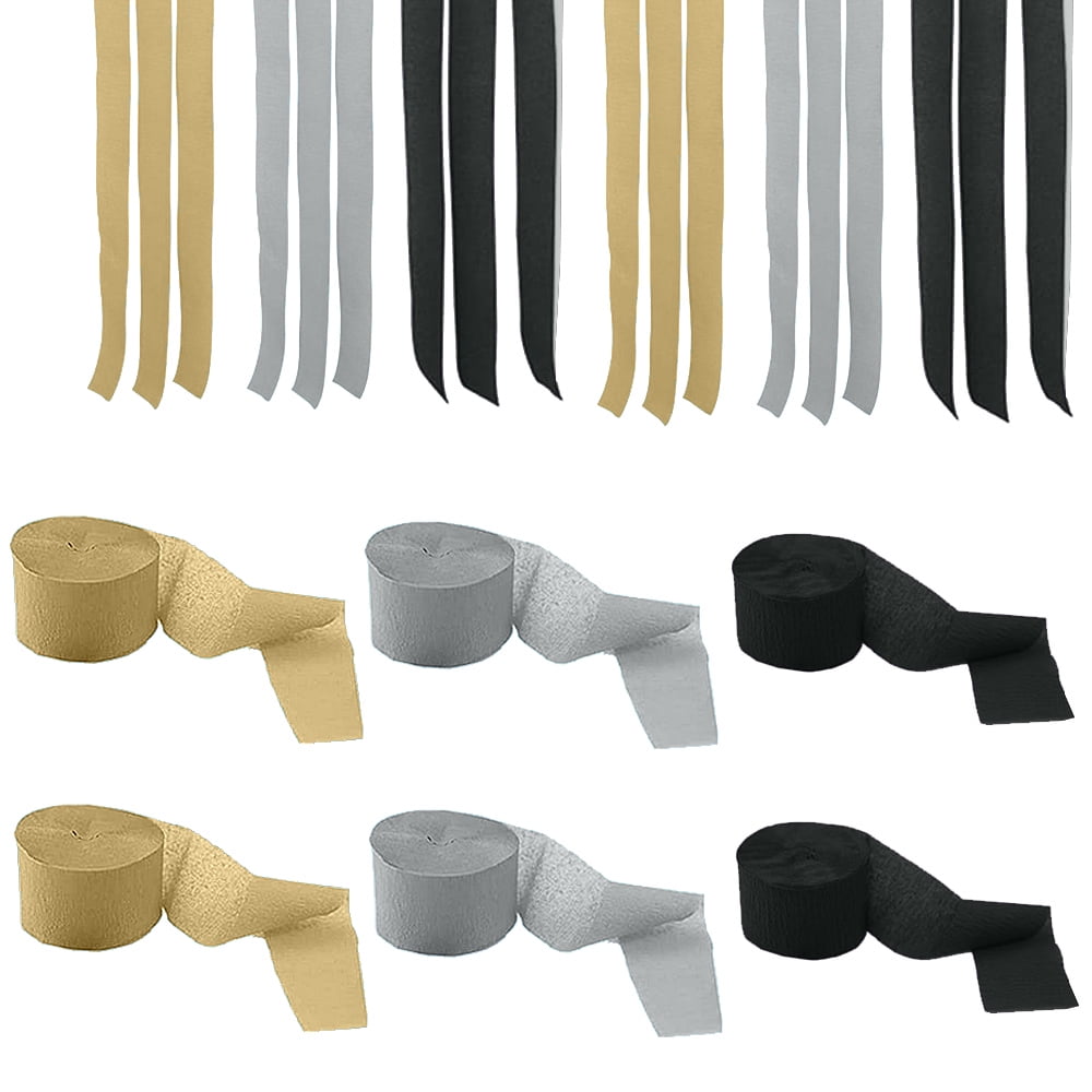 6Roll Crepe Paper Streamers Decors for Birthday Wedding Festival ...