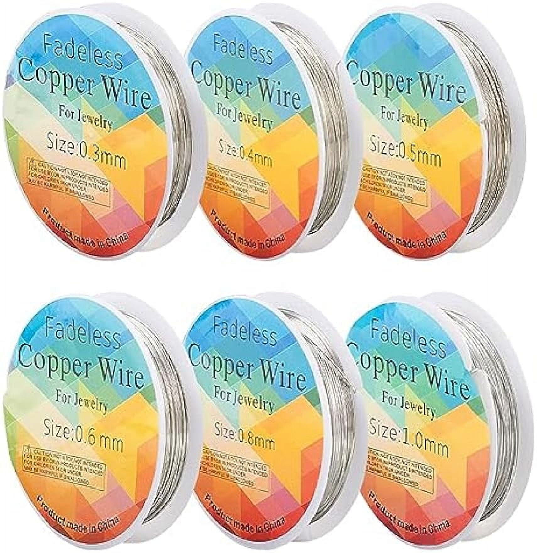 6Roll Jewelry Wire for Jewelry Making 168.4 feet 28/26/24/22/20/18 ...