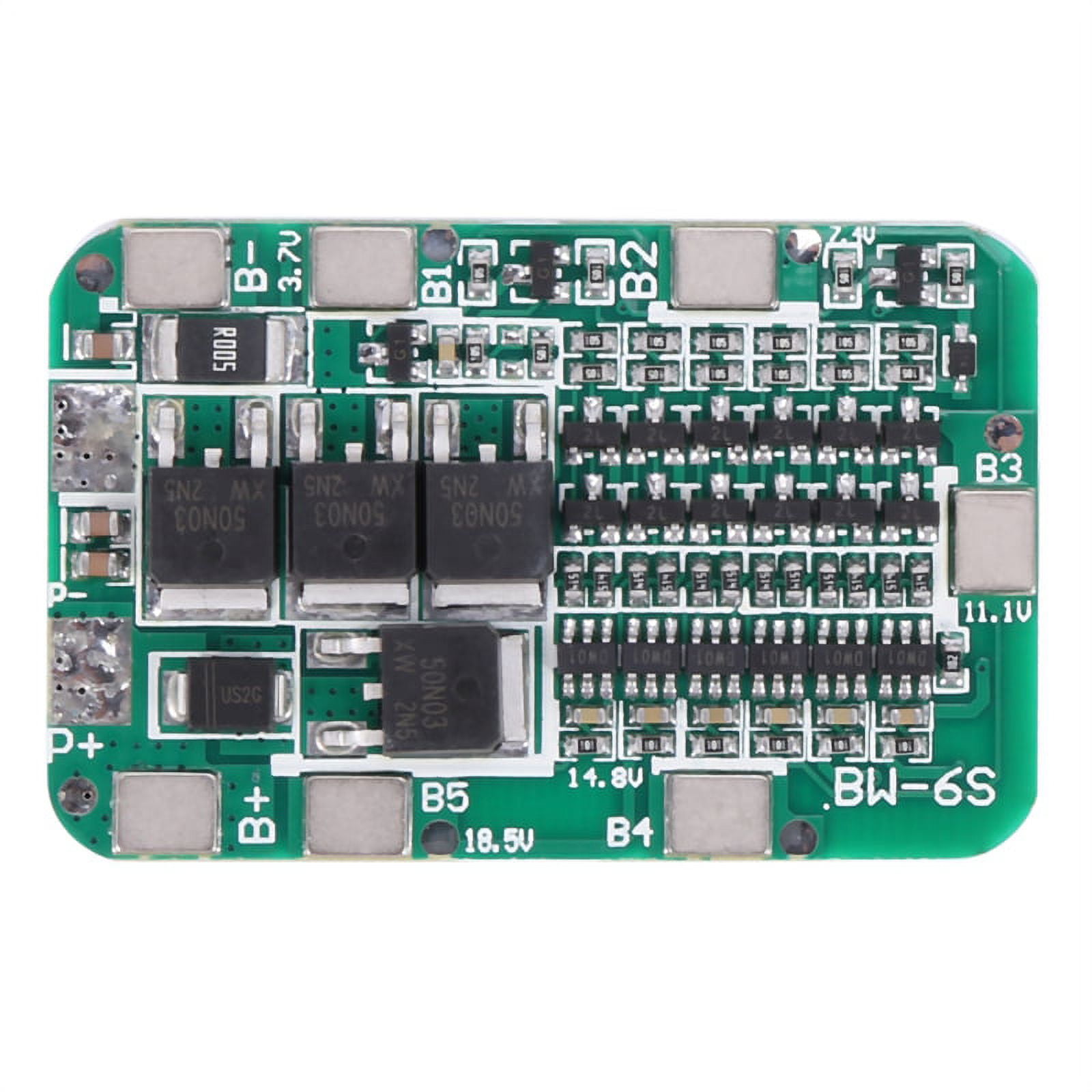 6S 15A 24V PCB Charger Protection Board for 6 18650 - Lithium Battery ...