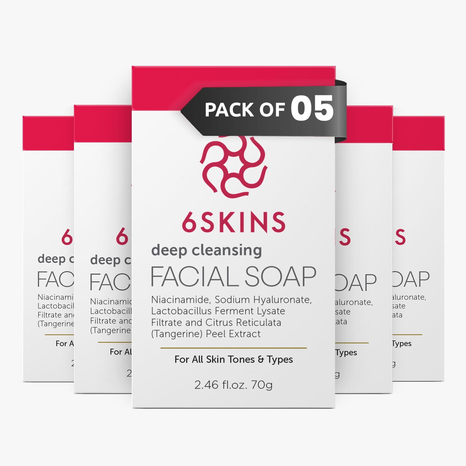 6SKINS® Deep Cleansing Foaming IRF13 Soap Bar with Eliminate Dead Skin ...