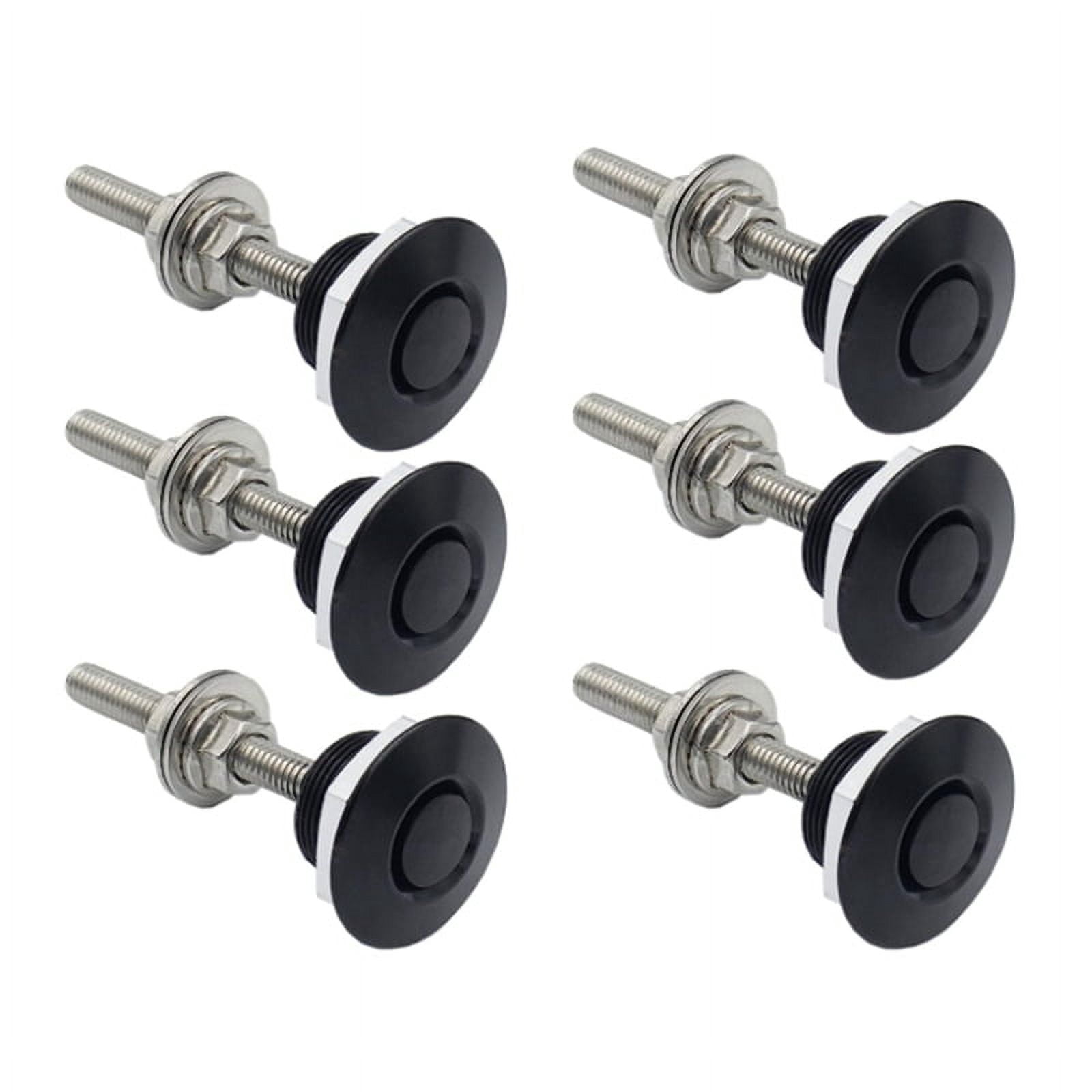 6Set 1.25Inch Aluminum Vehicle Hood Pins-Quick Release Lock Latch ...