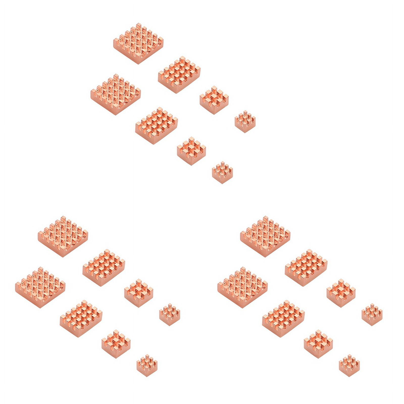 6Set Heat Sink Metal Copper Heatsink Passive Cooling Pad Heat ...