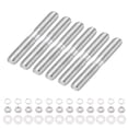 6Set M8x50mm Double Ended Stud Screws, 304 Stainless Steel Dual ...