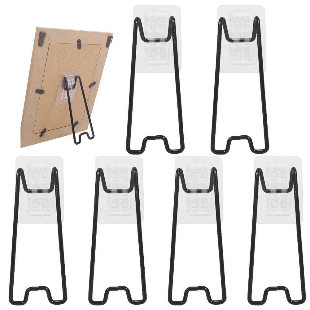6Set Photo Frame Stand Standing Photo Frame Metal Picture Frame Stand ...