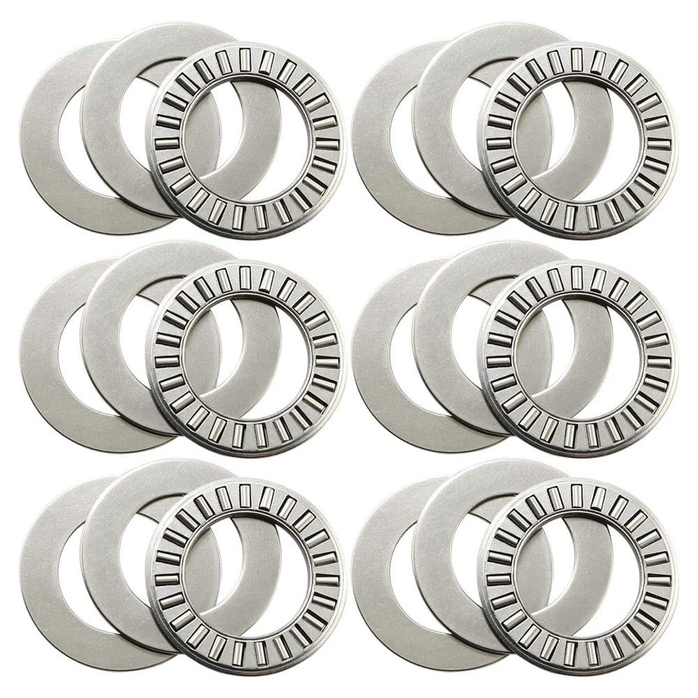 6Sets Thrust Needle Roller Bearings Two Washers 3/4 Heat Resistance ...