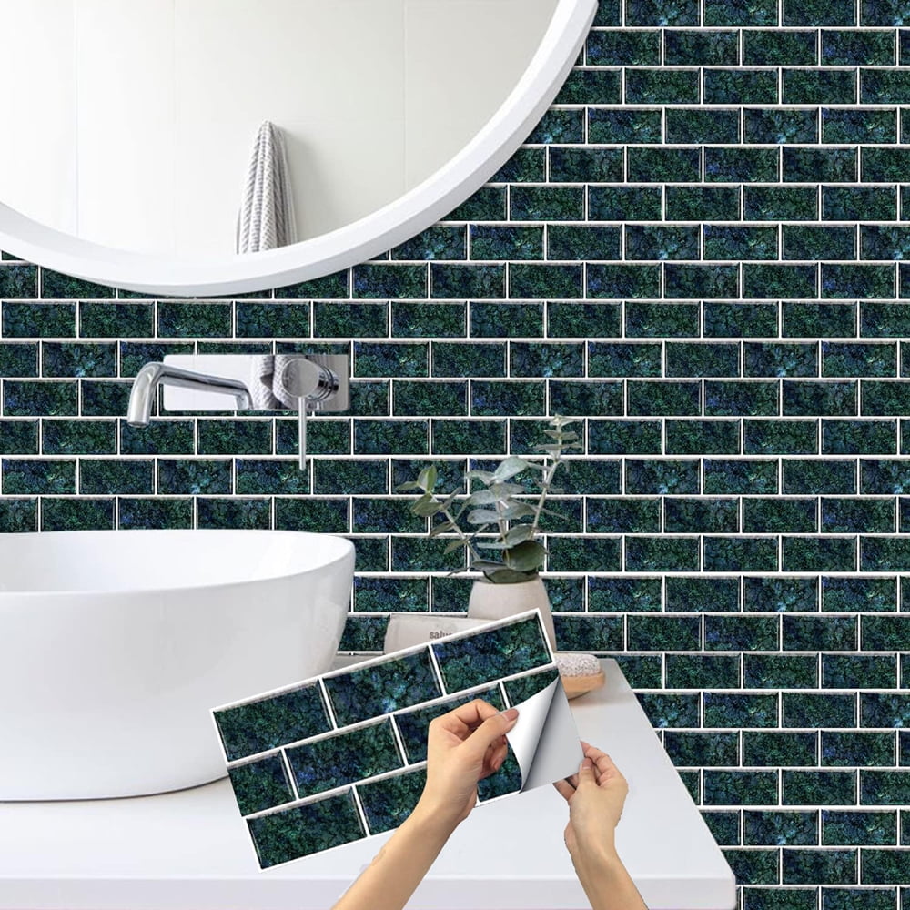 6Sheet Self-Adhesive Marbling Wallpaper Tile Removable Waterproof Vinyl ...