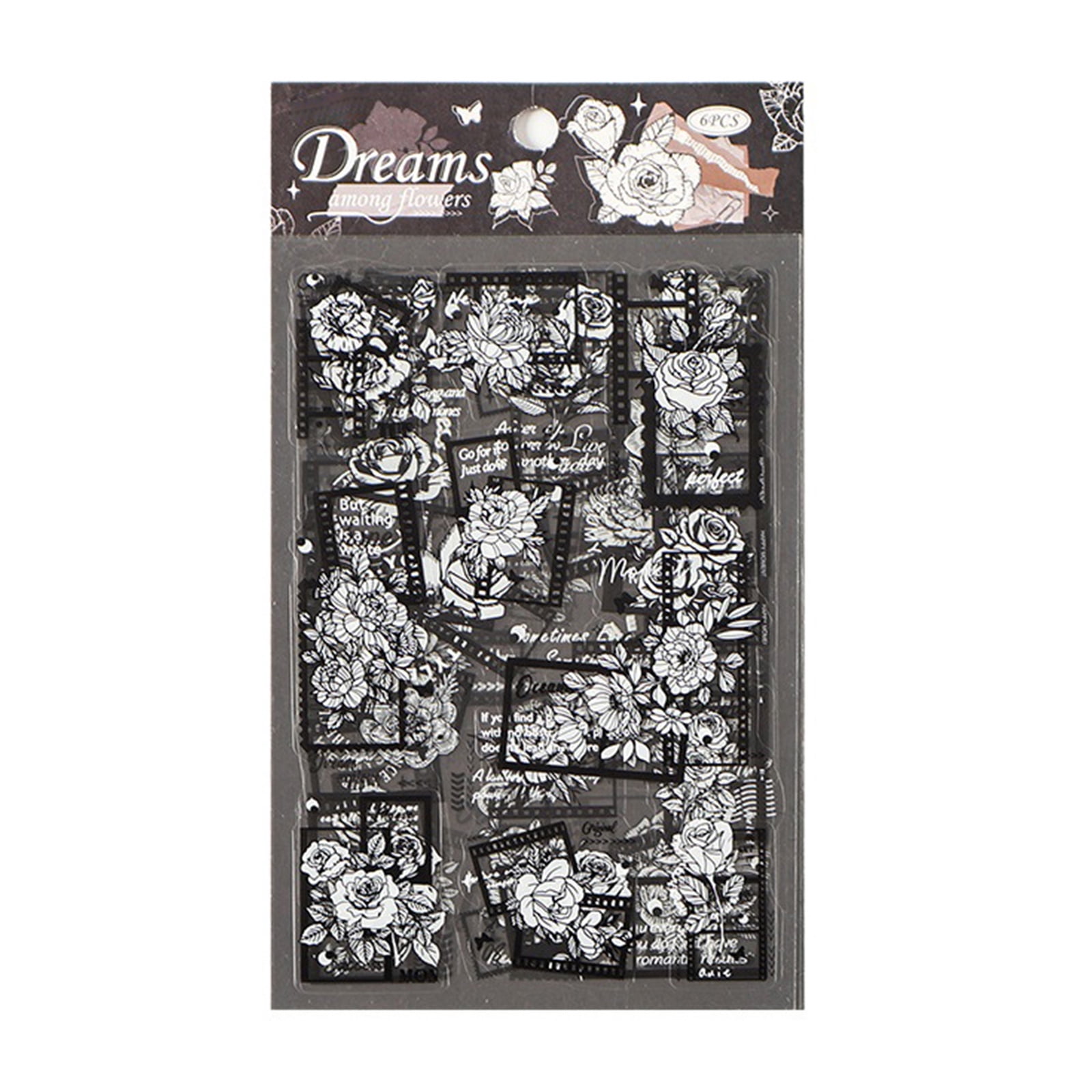 6Sheets Reusable Sticker For Kids Crafts Scrapbooking Waterproof ...
