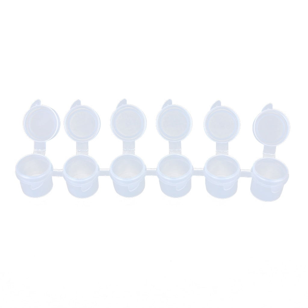 6Strips 3ML Empty Paint Strips with Lids Portable Storage Containers ...