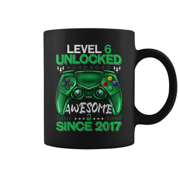 6Th Birthday Boy Level 6 Unlocked Awesome 2017 Video Gamer C - Walmart.com