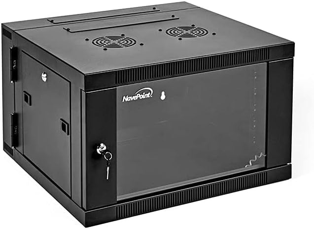 6U Server Cabinet with Hinged Back - 21.6' Deep, 6U Server Rack ...