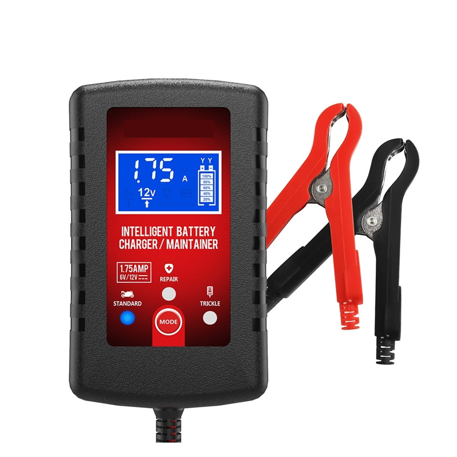 6V 12V 1.75A Automatic Smart Motorcycle Battery Charger Maintainer For ...