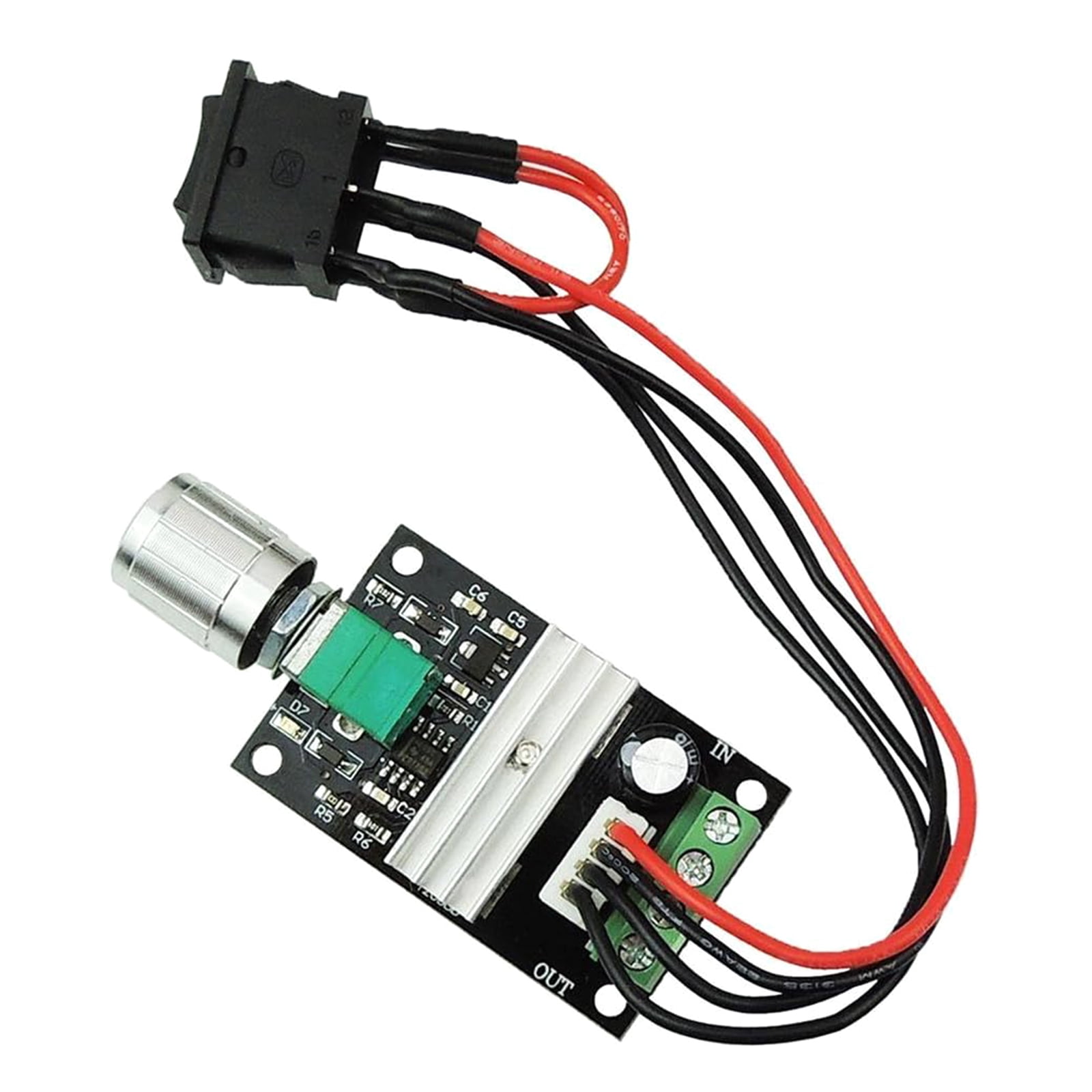 6V 12V 24V 28V 3A 80W DCed Motor Speed Controller PWM Adjustable ...