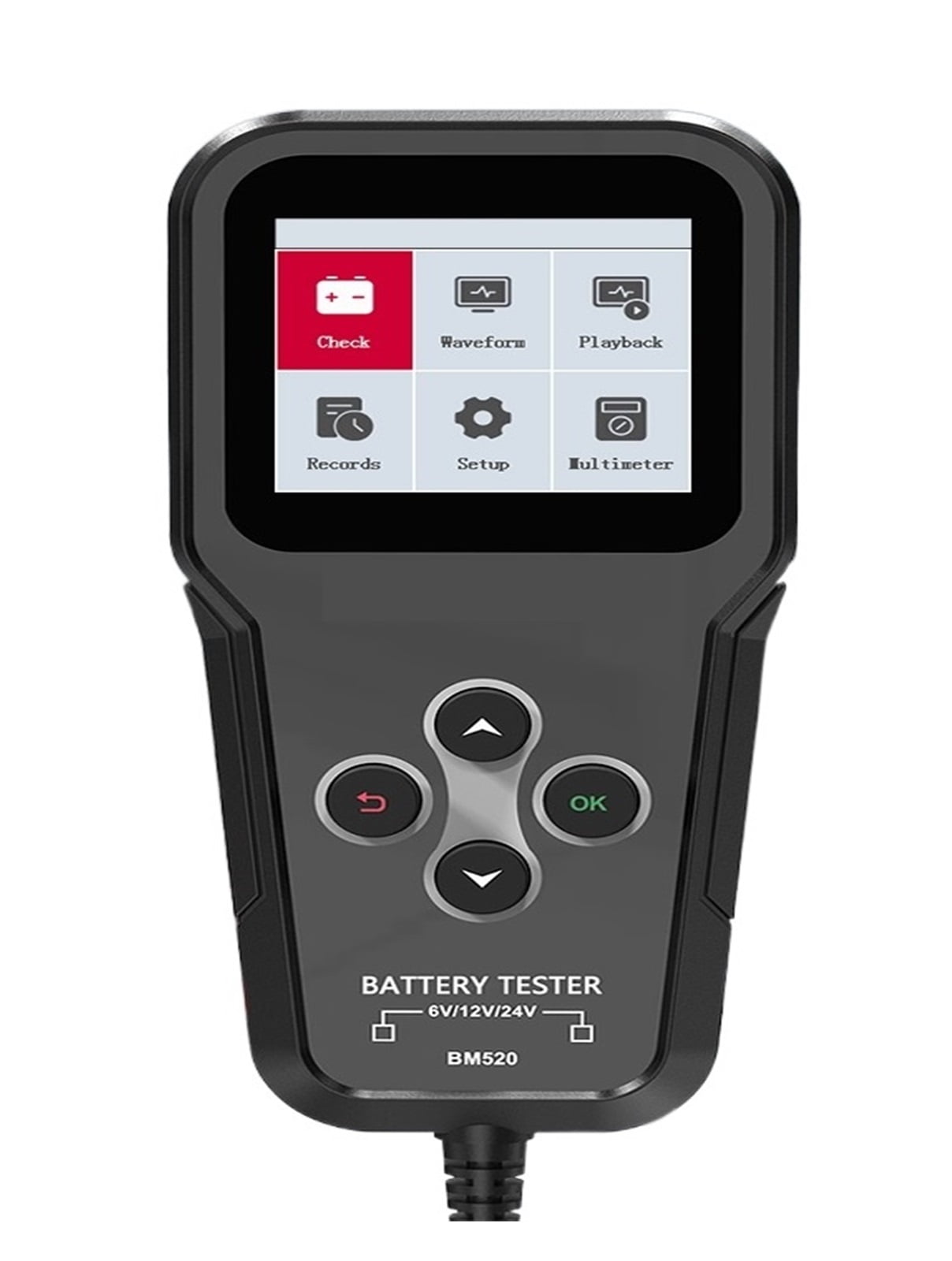 6V 12V 24V Car Battery Tester,100-2000 CCA Voltage Tester 2Ah-220Ah ...