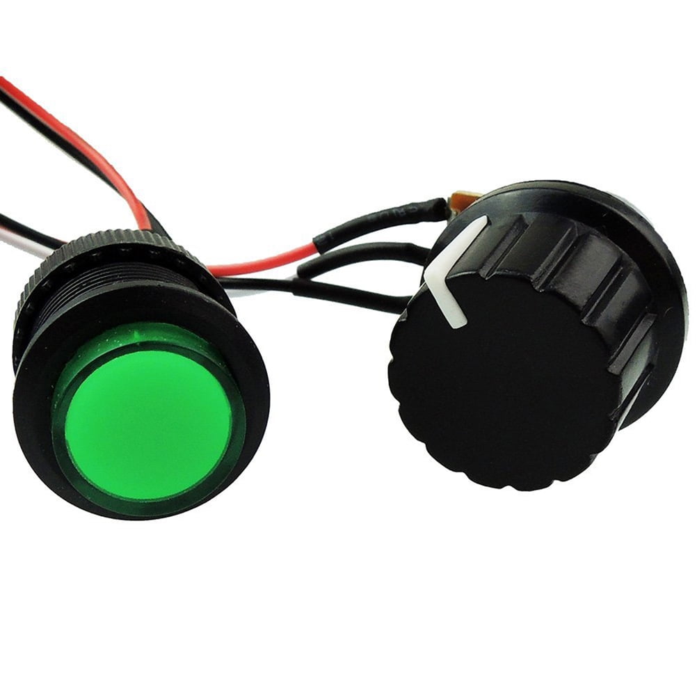 6V 12V 24V Digital Display LED DC Motor Controller PWM Stepless Control ...