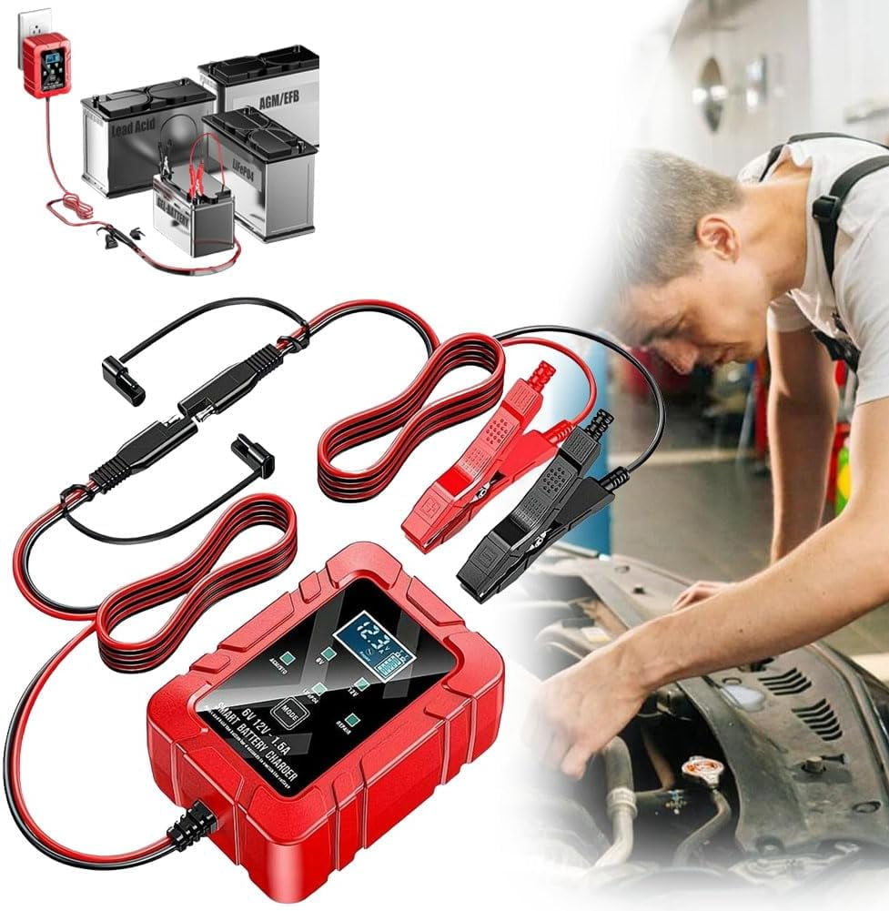 6V 12V Automatic Battery Charger And Repairer Smart Pulse Desulfator ...