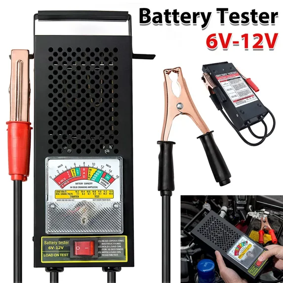 6V 12V Car Battery Load Tester Voltmeter 100Amp Analyzer 5 Seconds Fast ...