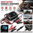 6V/12V Smart Battery Charger, Pulse Desulfator Repairer with LED ...