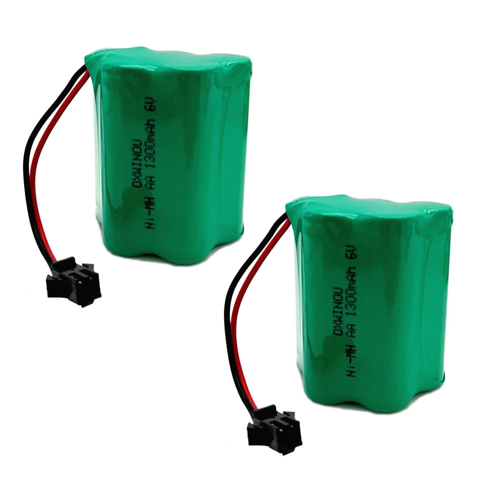6V 1300mAh AA Rechargeable Battery Pack with SM2P Plug for Toys ...