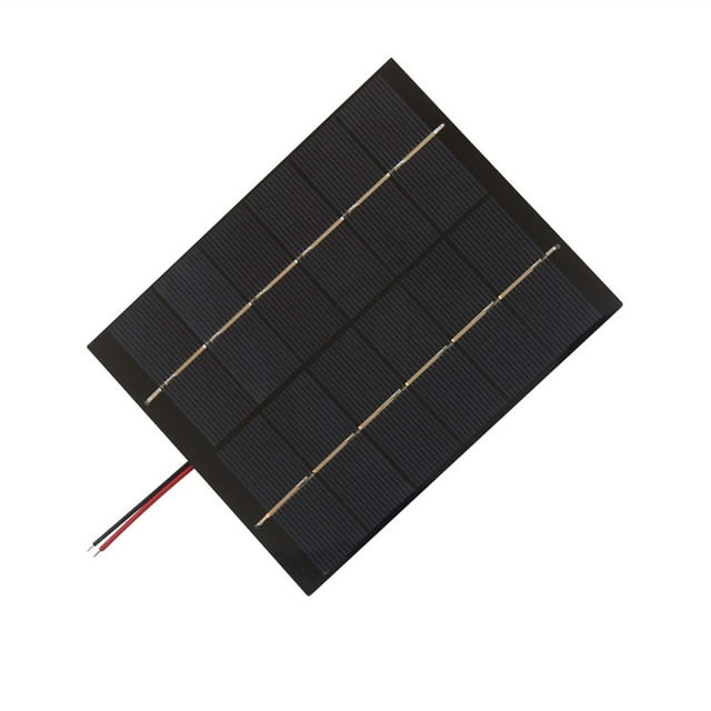 6V 2W Solar Panel Board Solar Panel with Cable for DIY Outdoor Power ...