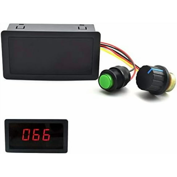 6V-30V 8A DC Motor Speed Controller 6V 12V 24V PWM Stepless Speed Control Switch Adjustable ...