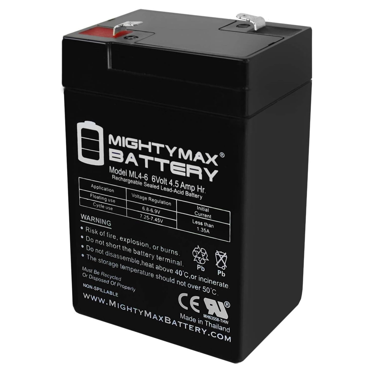 6V 4.5AH Replacement Battery for Neata NT6-4.0X - Walmart.com