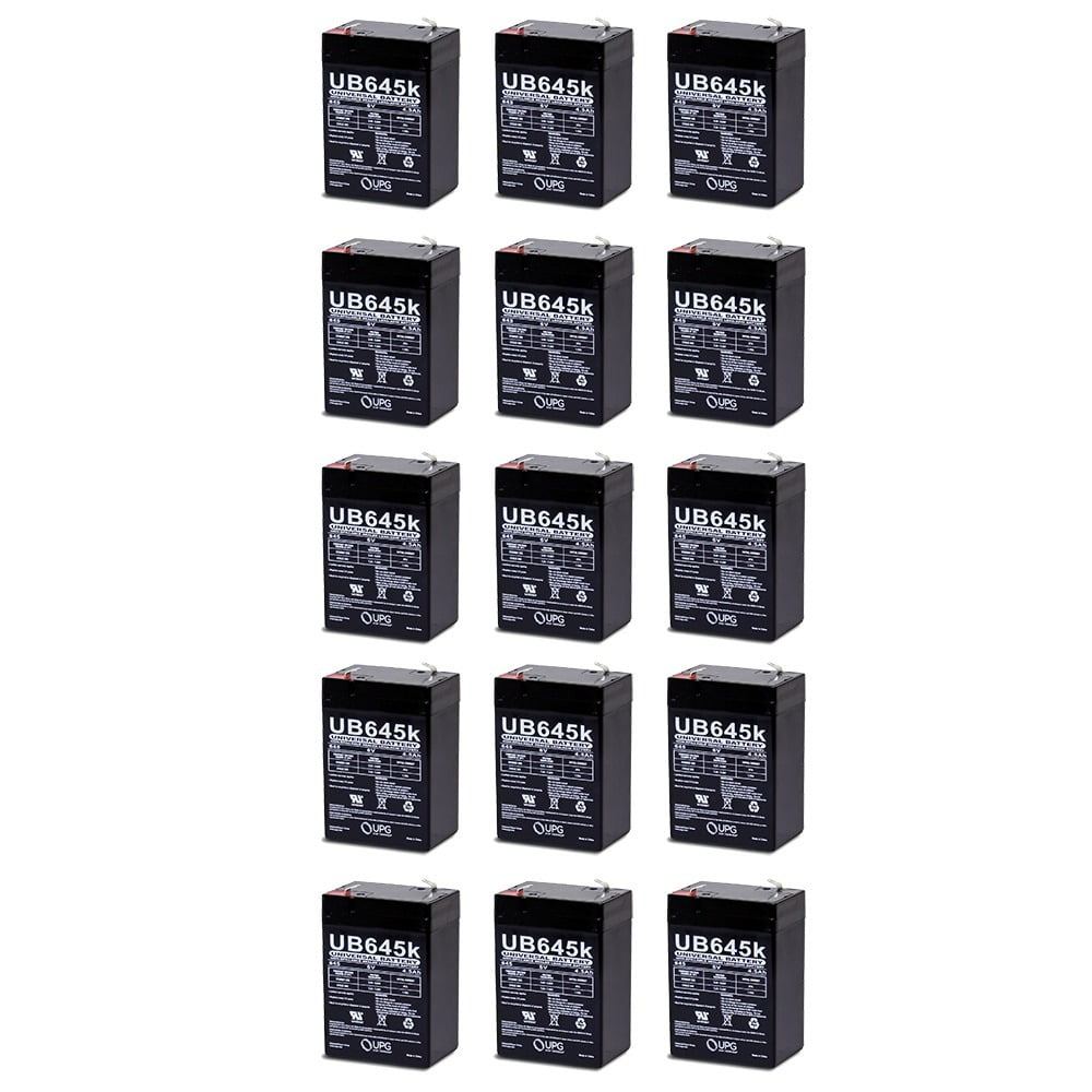 6V 4.5AH SLA Replacement Battery for Lithonia FAP, FAS Lighting - 15 ...