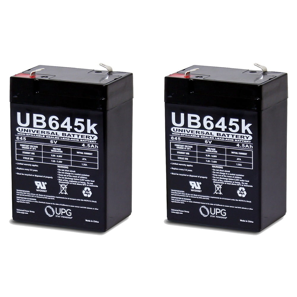 6V 4.5Ah POWER-SONIC PS-640, PS640F1 Replacement SLA Battery NEW! - 2 ...