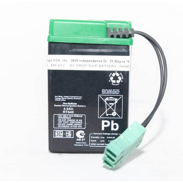 Peg Perego 6V 4AH Battery for John Deere Express, Utility Tractor, Li ...
