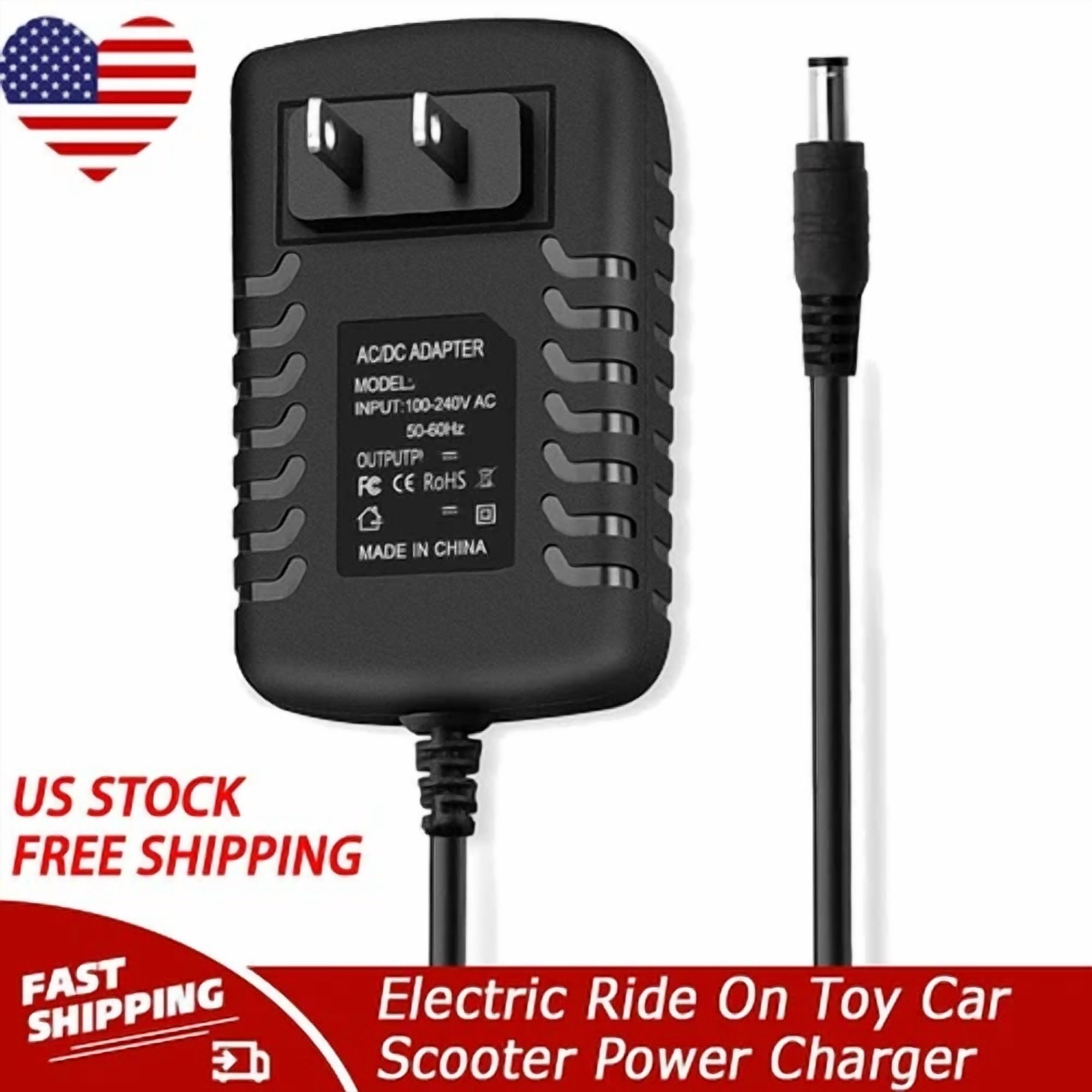6V Ac/Dc Adapter For Electric Ride On Toy Car Scooter Dc Power Supply ...
