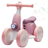 6V Electric Baby Balance Bike with Bubble Machine,4 in 1 Toddler ...