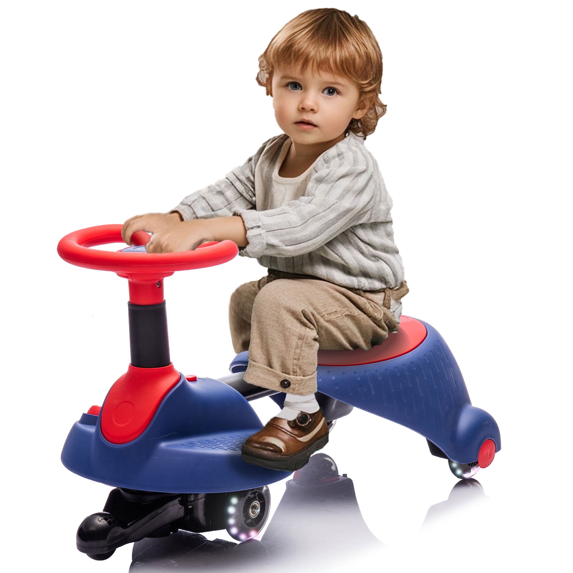 6V Electric Wiggle Car with Pedal, Retractable Wiggle Cars Ride on Toy ...