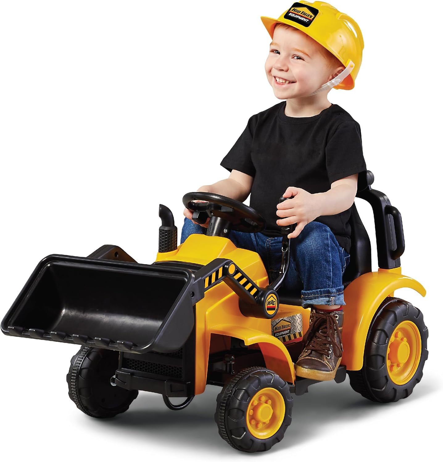 6V Frontloader Ride-On Toy for Kids, Ages 18-36 Months, Max Weight 44 ...