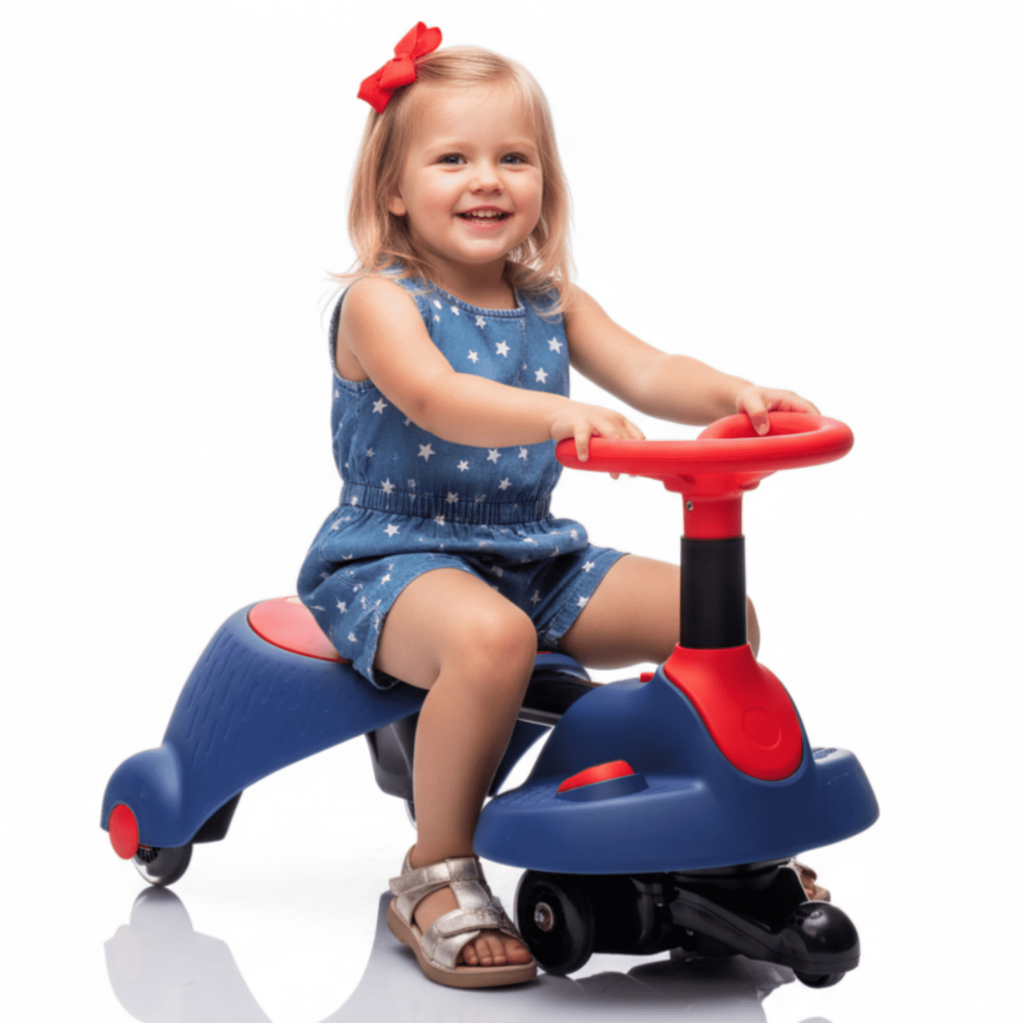 6V Kids Ride On Wiggle Car, Ride on Toys with Flashing & Shock ...