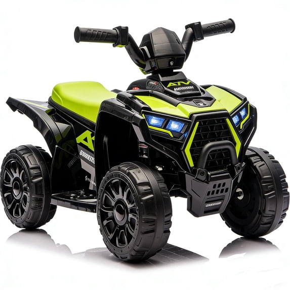 6V Ride on ATV Toys for Kids 3-5, Mini Battery Powered Motorized Quad ...