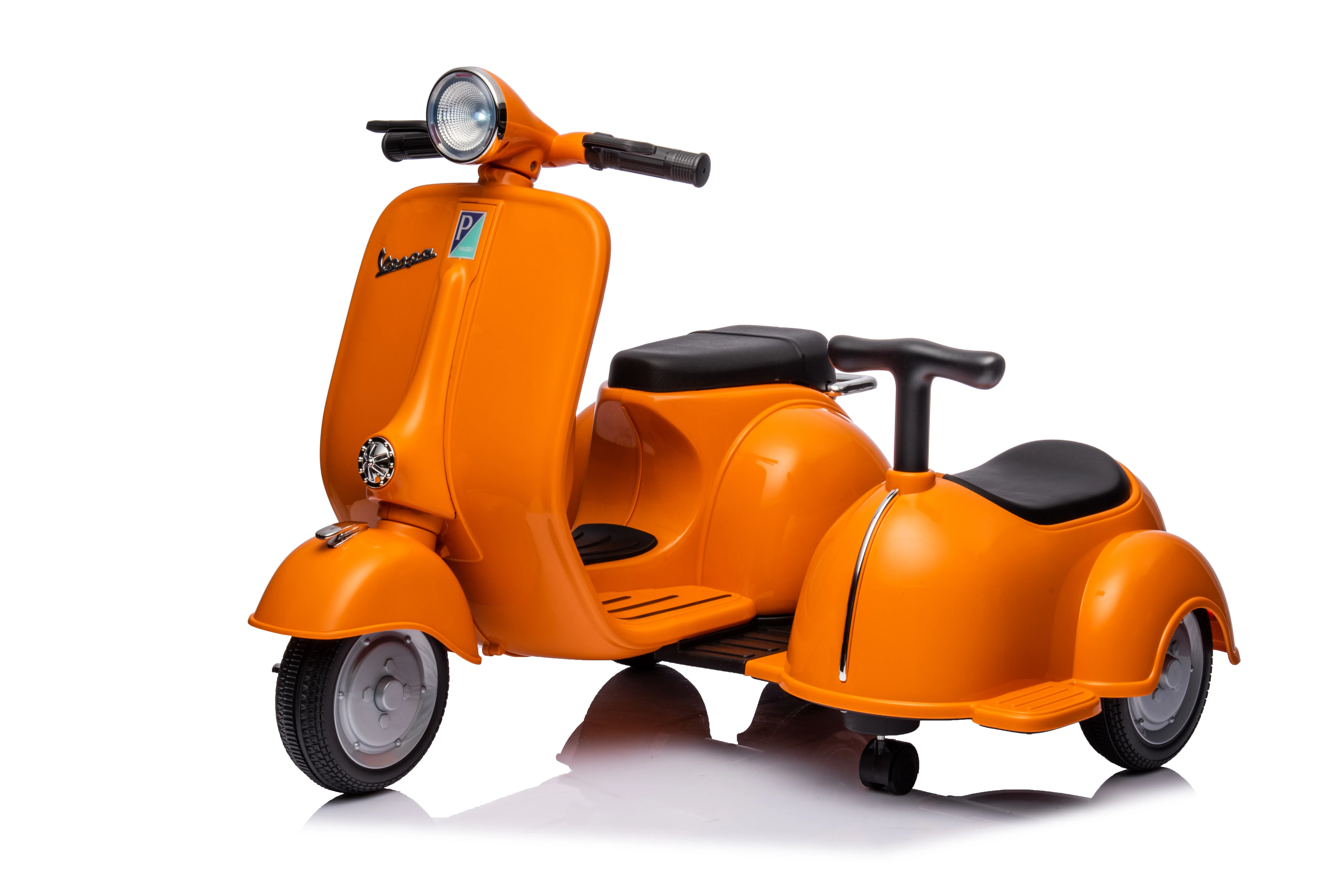6V Scooter Motorcycle with Side Car for kids, Orange - Walmart.com